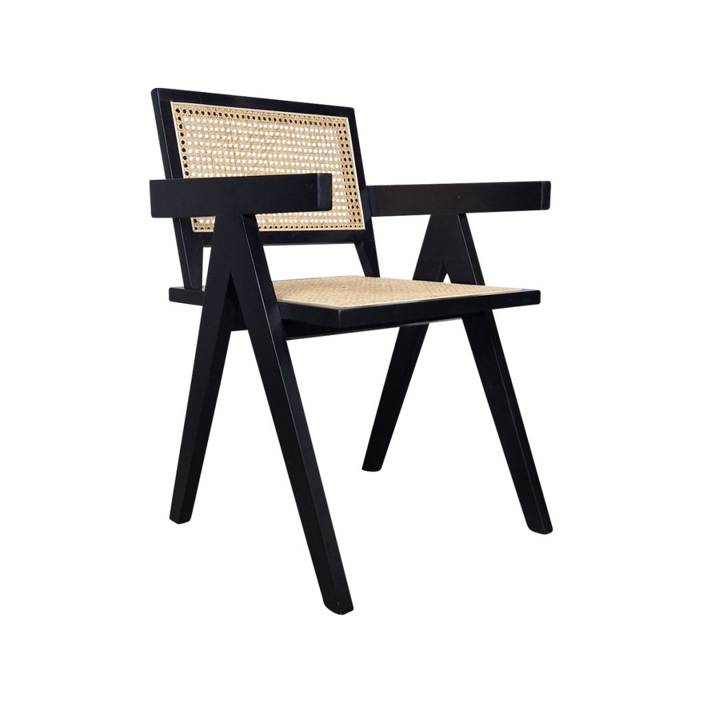 Aristide Rotan Pierre design stoelen zwart - Super Seat